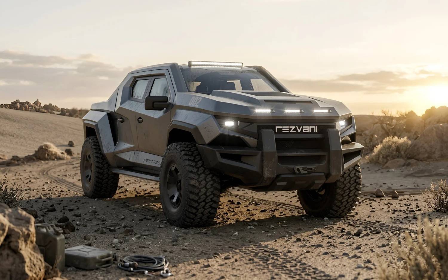 Rezvani Fortress : la camionnette prête pour la fin du monde - Le Guide ...